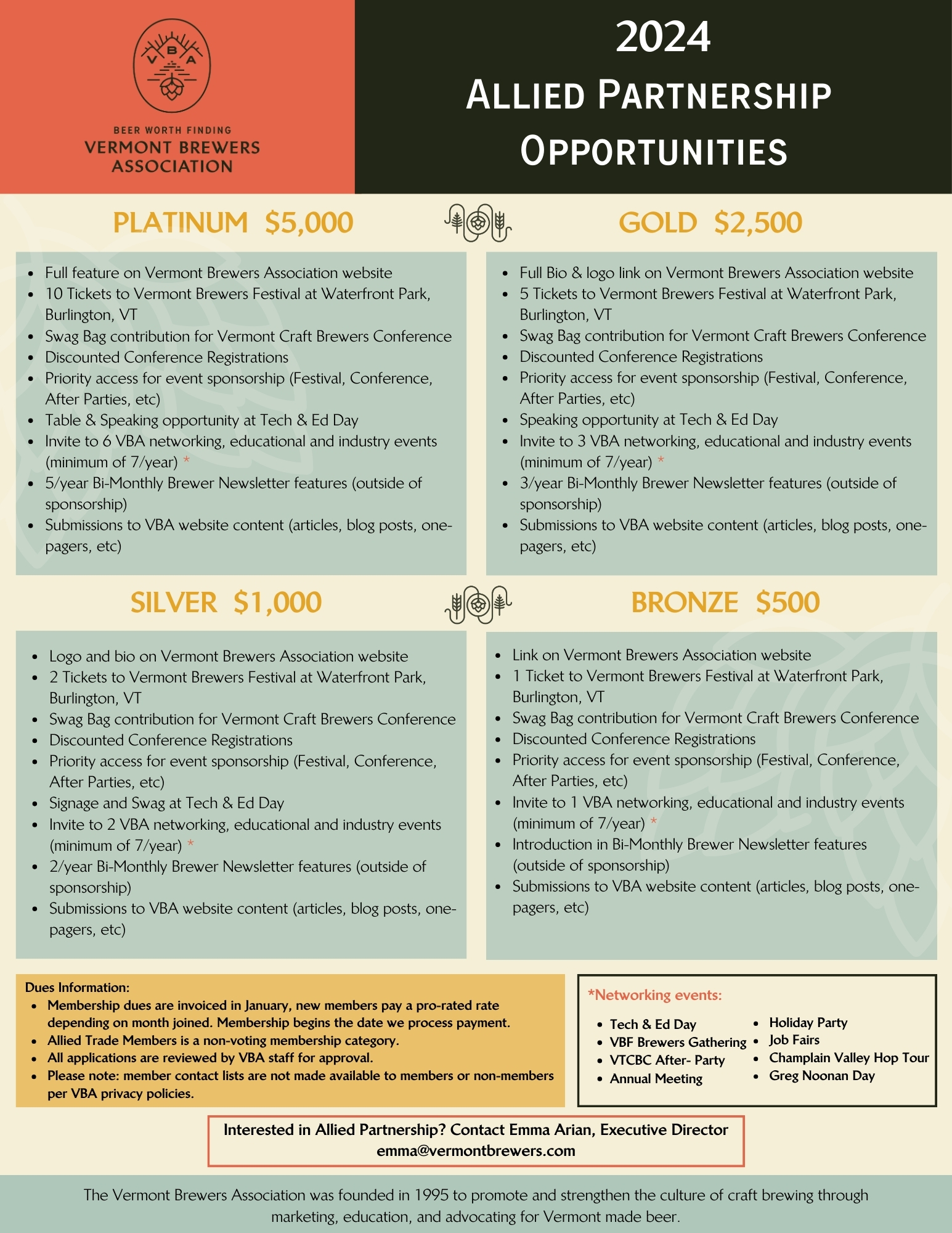 Become an Allied Partner - Vermont Brewers Association